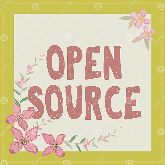 Conceptual Caption Open Source. Internet Concept Denoting Software ...