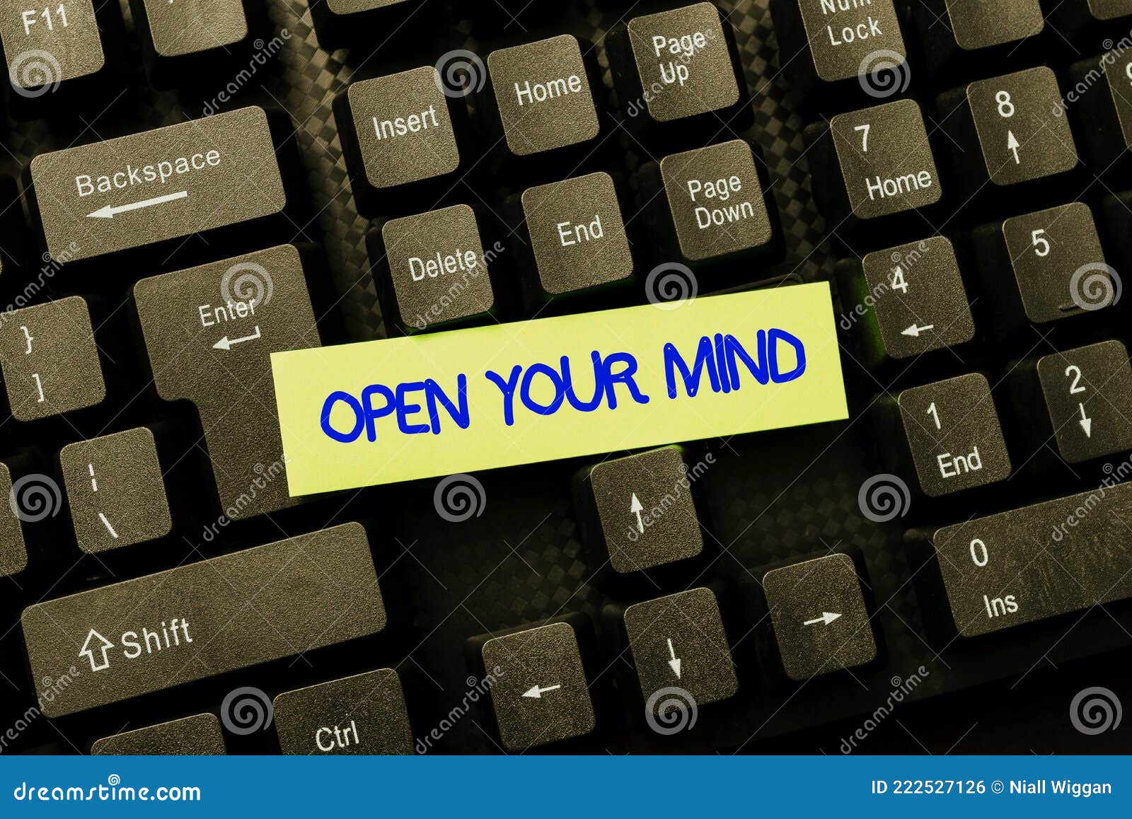 Text Caption Presenting Open Your Mind. Word for To Be Able To ...
