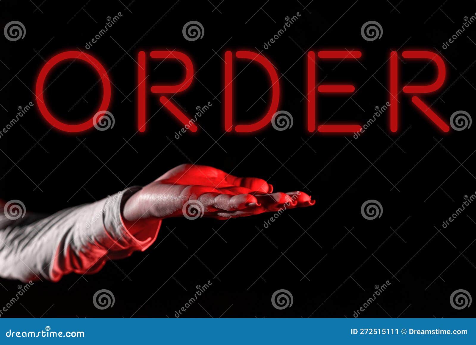 Text Caption Presenting Order. Business Approach Arrangement of People ...