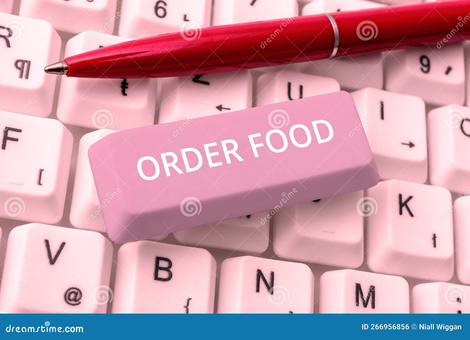 Text Caption Presenting Order Food. Business Showcase the Process of ...