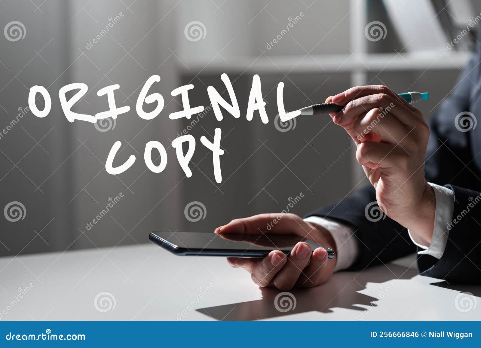 Original And Copy. Folder Register On A White Office Table Royalty-Free ...
