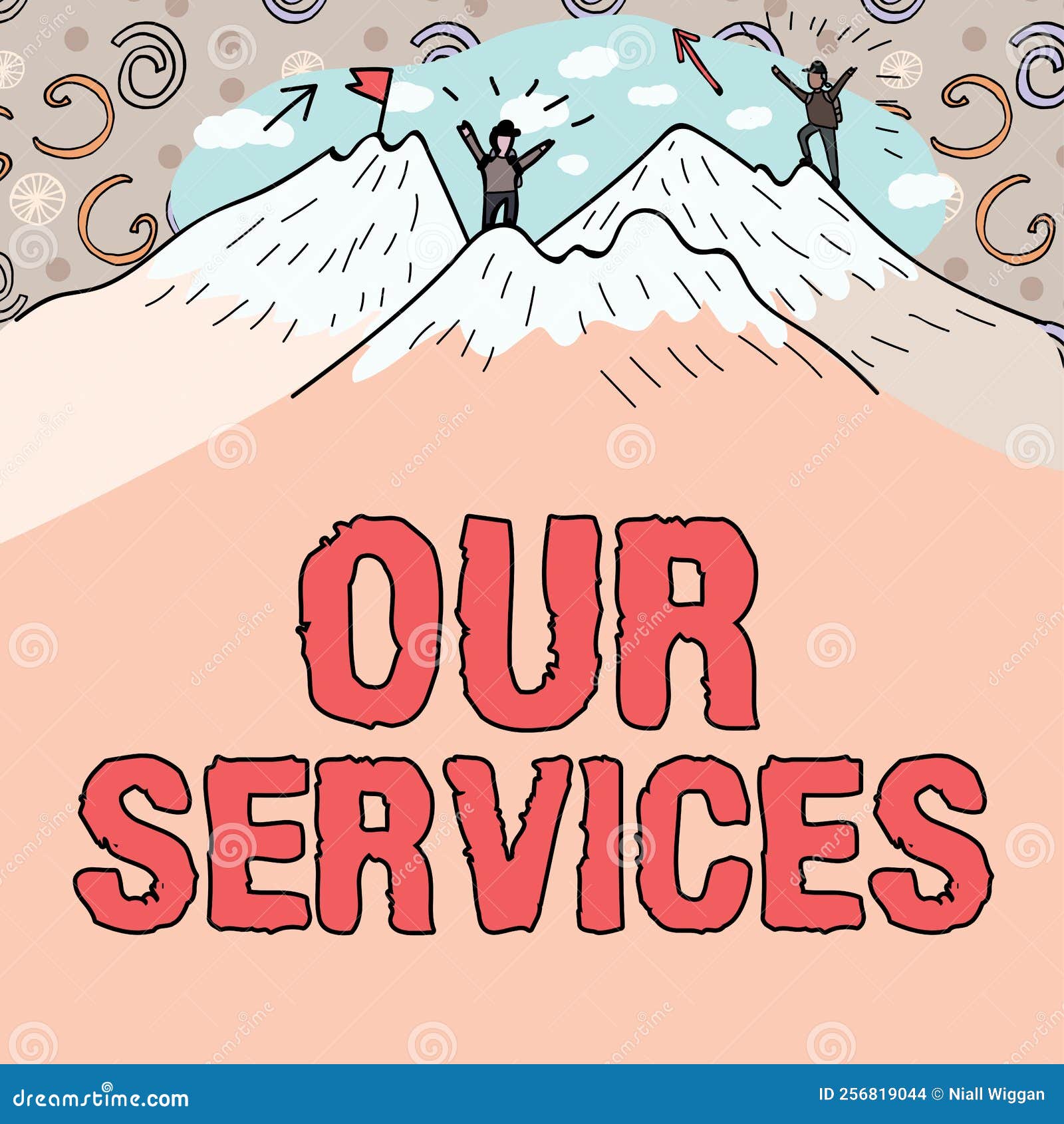 Text Caption Presenting Our Services. Concept Meaning the Occupation or ...