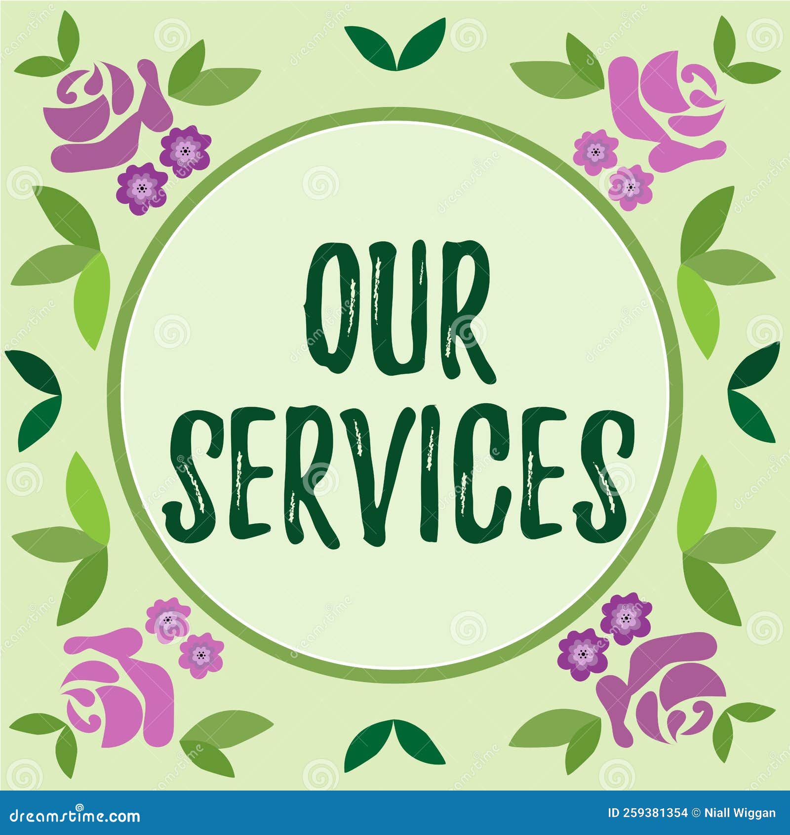 Text Caption Presenting Our Services. Concept Meaning the Occupation or ...