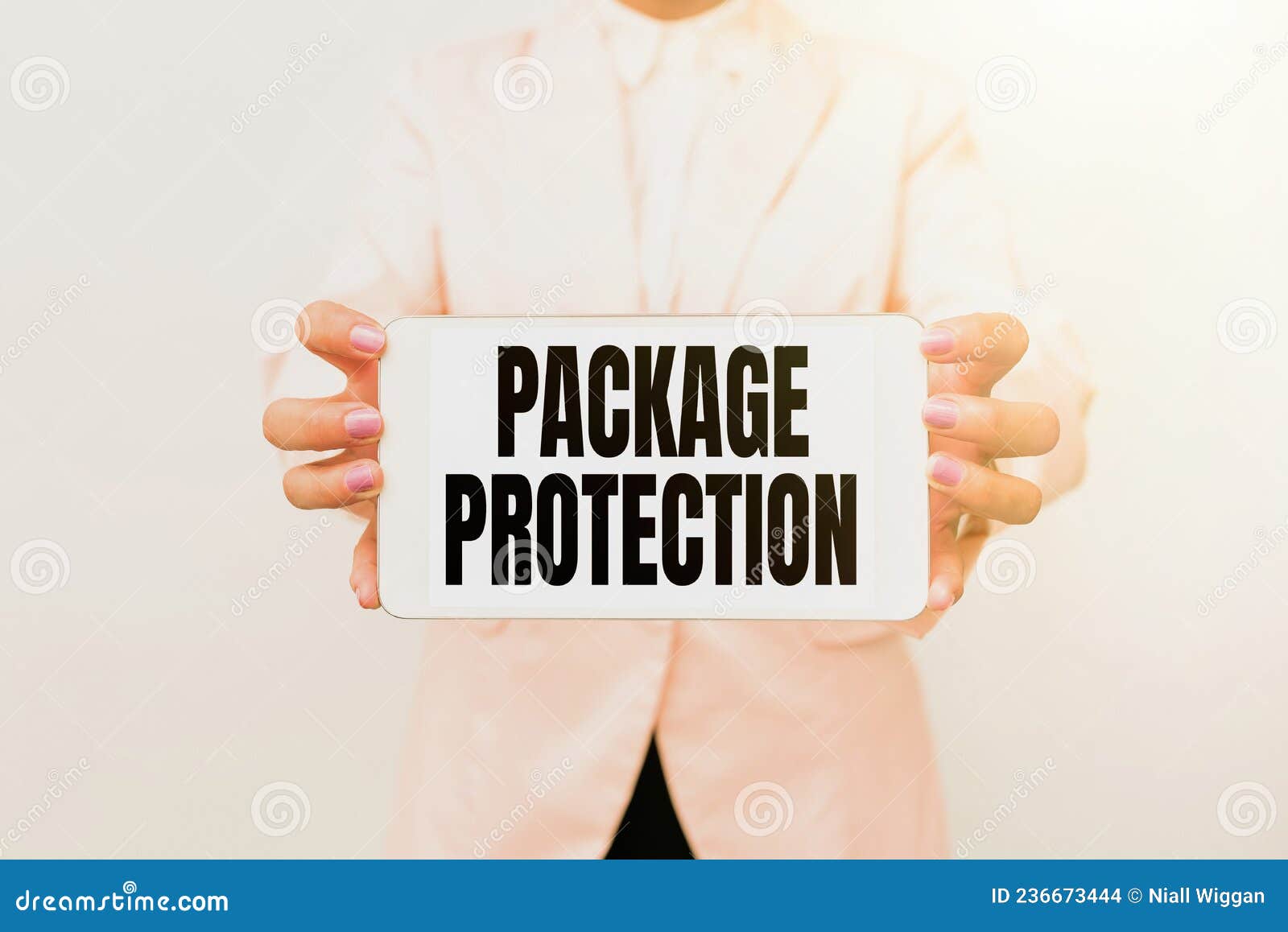 Text Caption Presenting Package Protection. Business Approach Wrapping ...