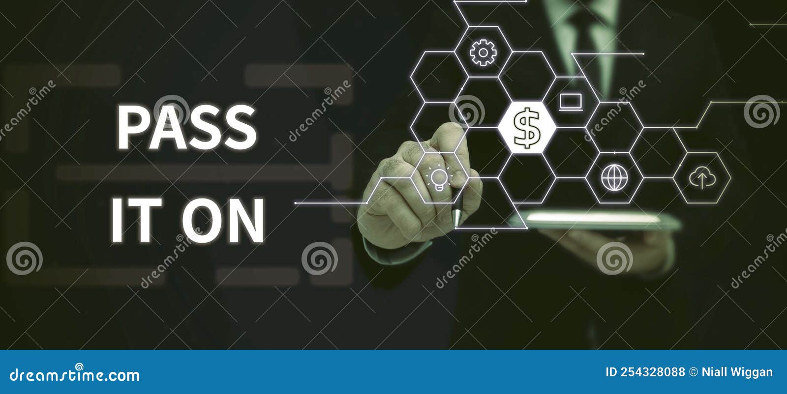 Inspiration Showing Sign Pass it on. Business Showcase Share Something ...