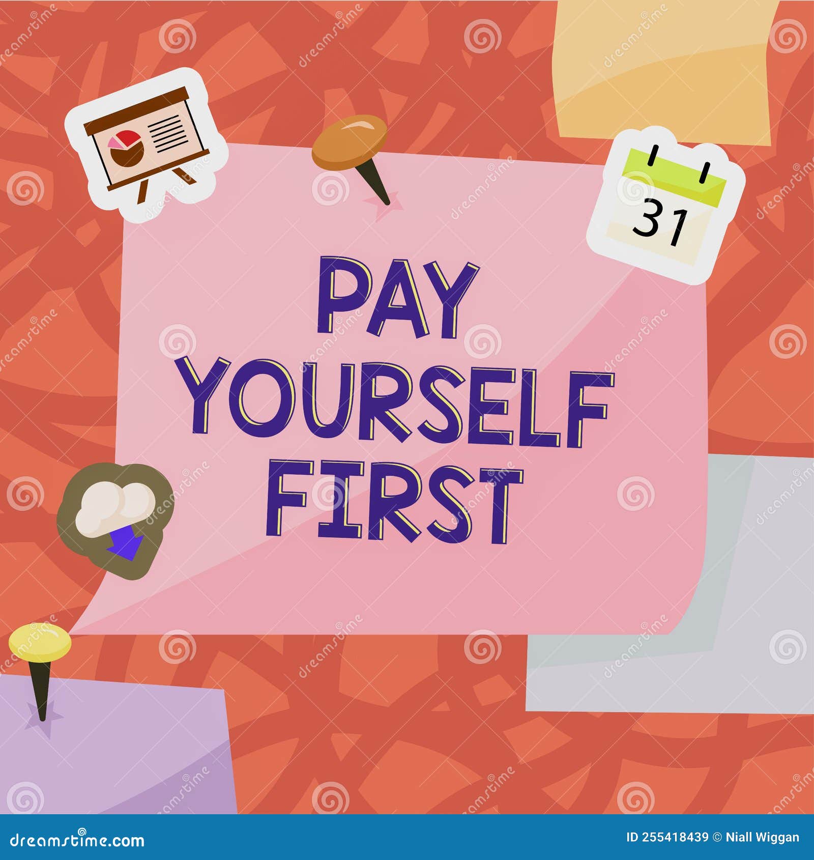 Text Caption Presenting Pay Yourself First. Word Written on Saving for ...