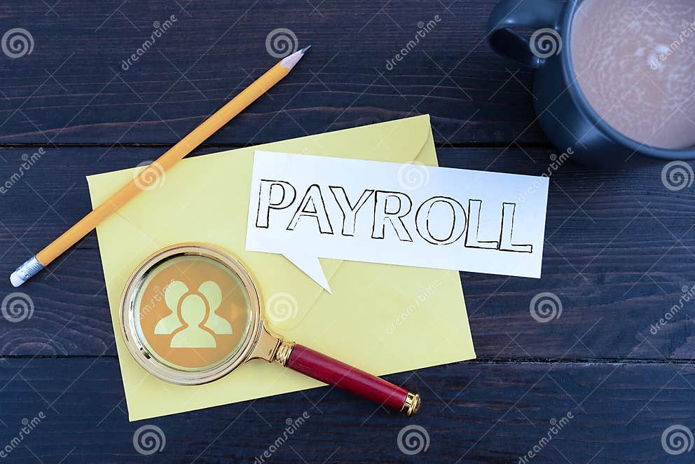 Text Caption Presenting Payroll. Business Concept Total of All ... Text Caption Presenting Payroll. Business Concept Total of All ...