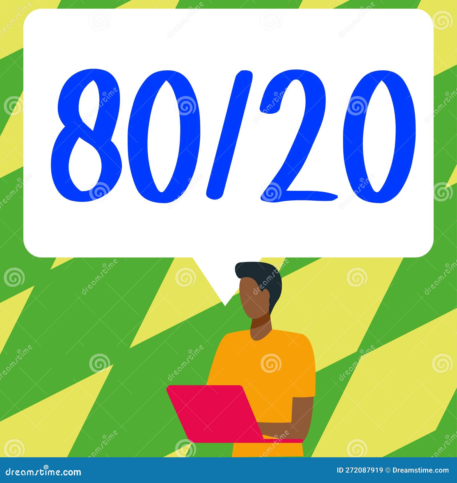 Conceptual Display 80 20 Percent. Concept Meaning Pareto Principle of ...