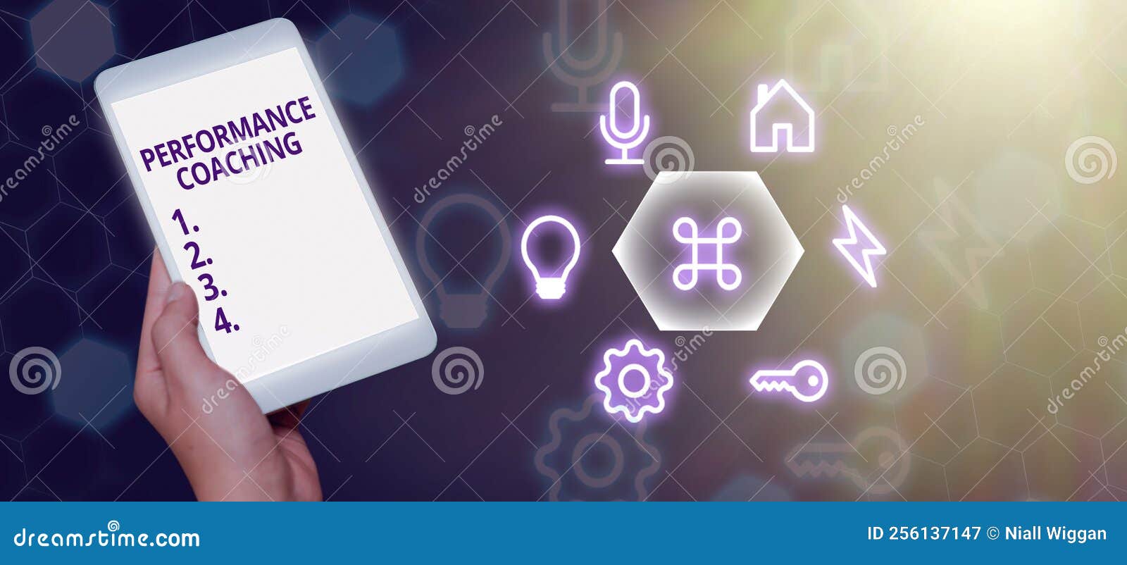 Text Caption Presenting Performance Coaching. Internet Concept ...