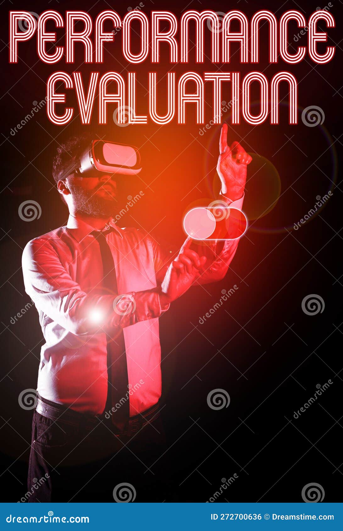 Text Caption Presenting Performance Evaluation. Conceptual Photo the ...