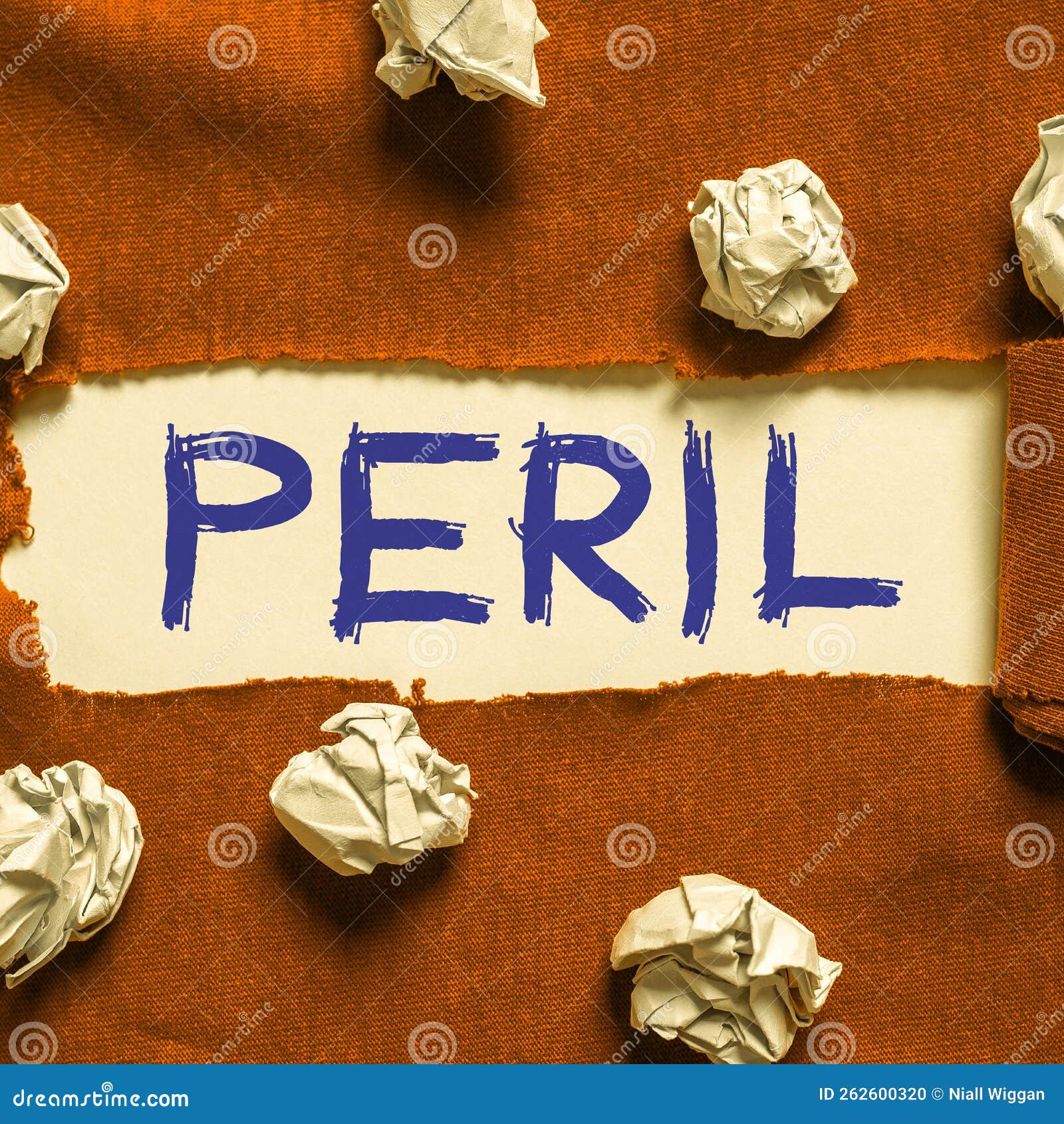 Text Caption Presenting Peril. Business Concept Indicates Something ...