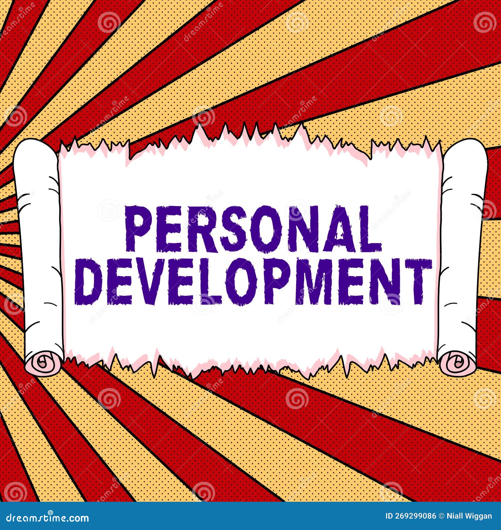 Conceptual Display Personal Development. Business Approach Process of ...