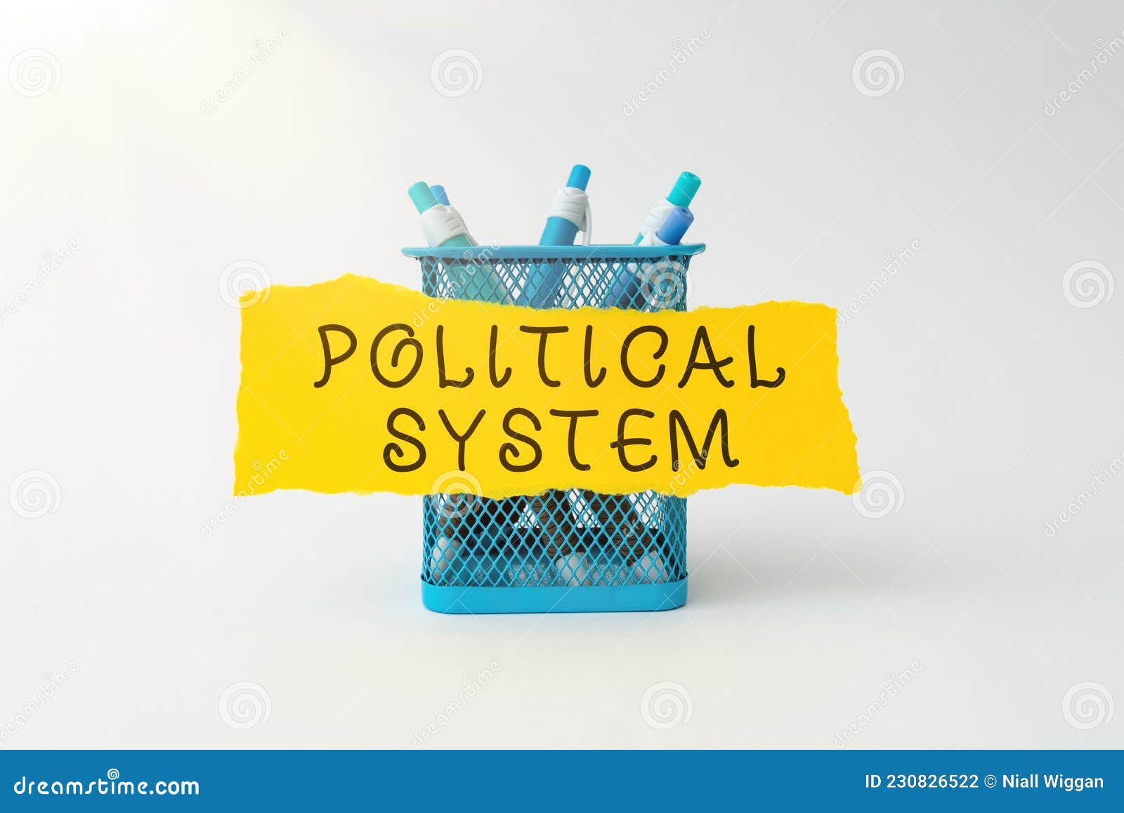 Text Caption Presenting Political System. Word for the Process for ...