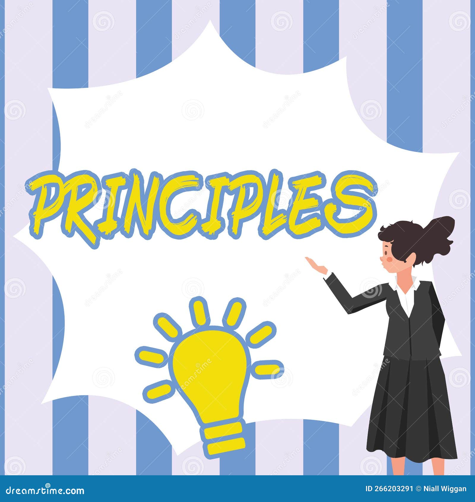 Text Caption Presenting Principles. Word for Fundamental Truth that ...