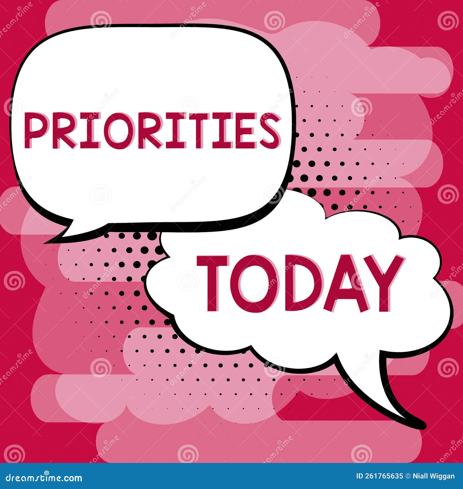 Hand Writing Sign Priorities. Concept Meaning More Important is the ...