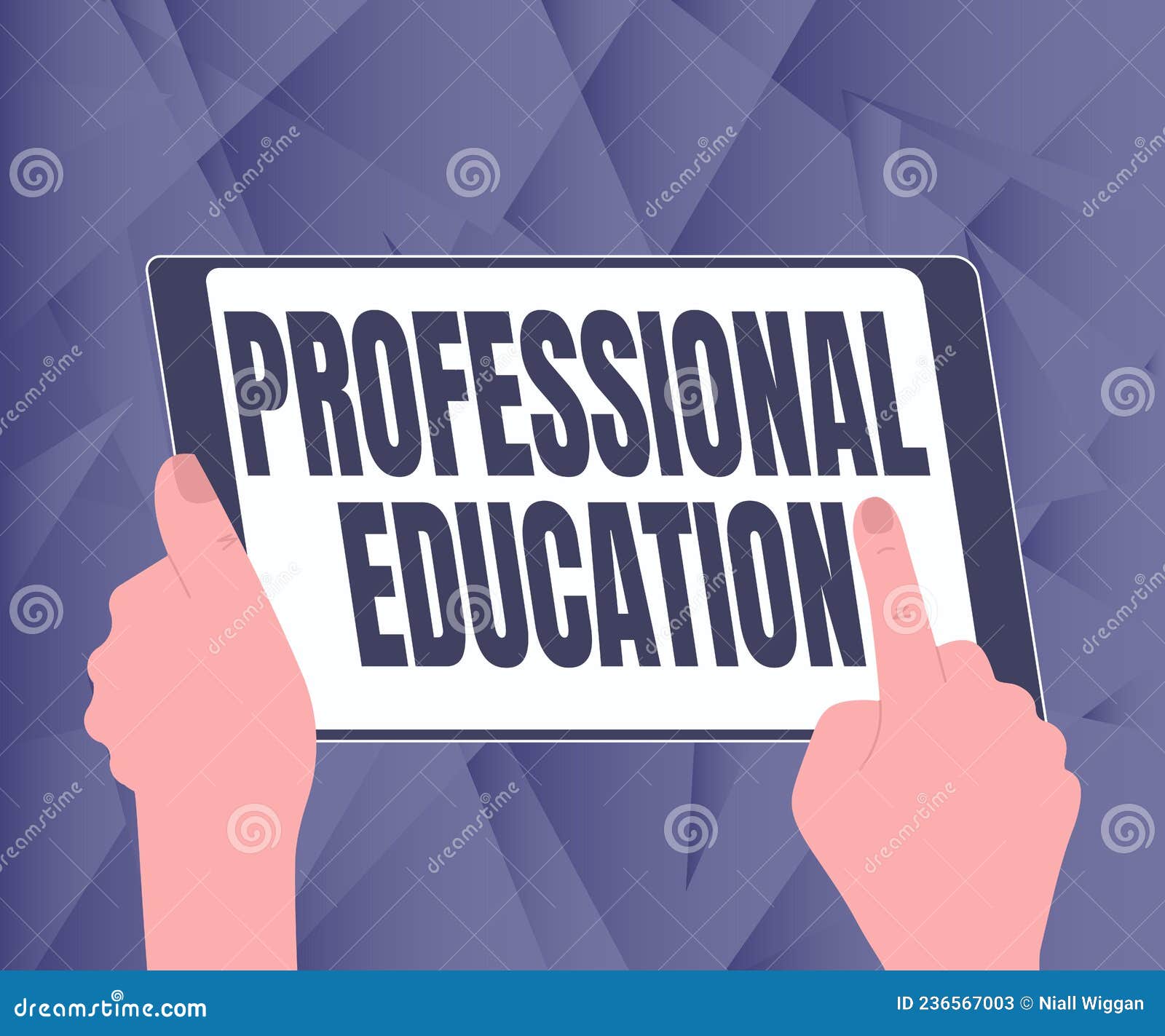 Sign Displaying Professional Education. Word for Continuing Education ...