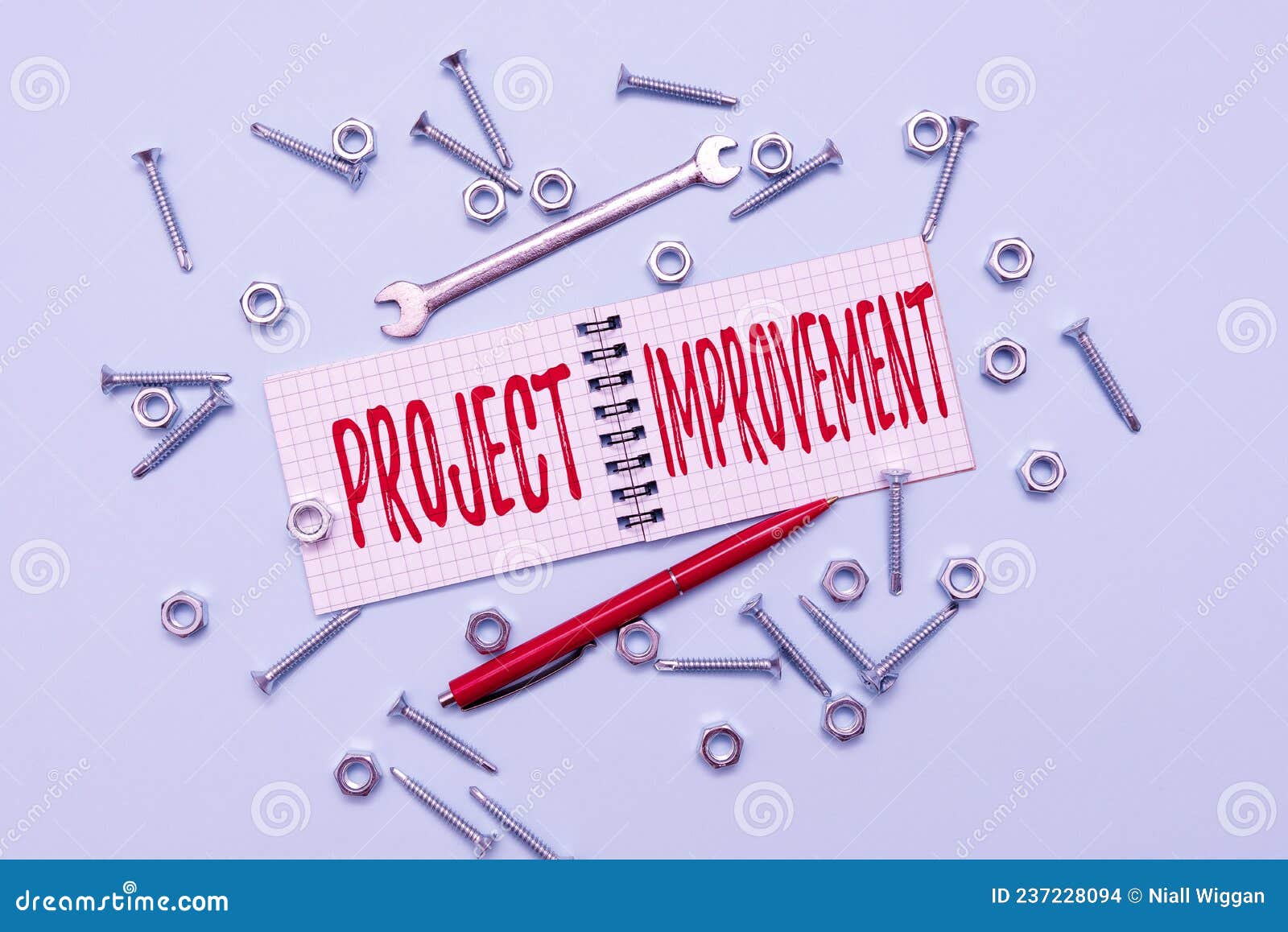 Sign Displaying Project Improvement. Business Concept Methods ...