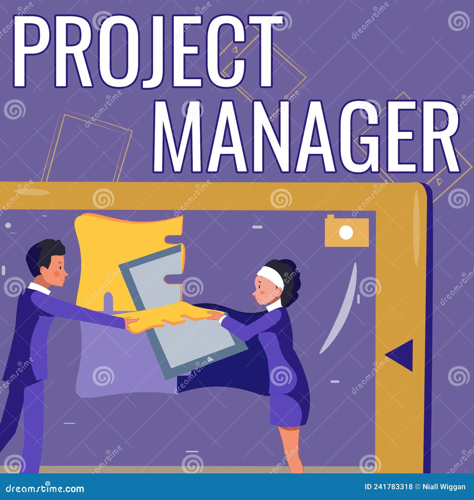 Text Caption Presenting Project Manager. Business Concept Overall ...