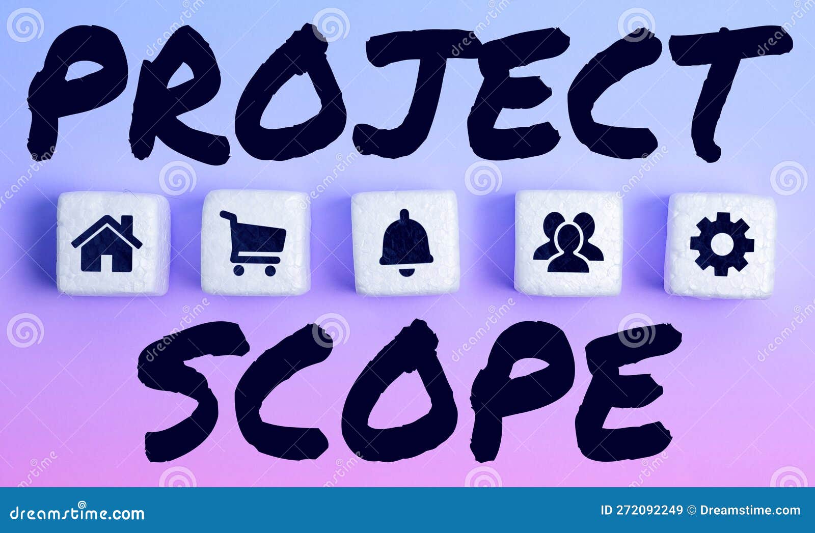 Hand Writing Sign Project Scope. Business Showcase Evaluation of Work ...