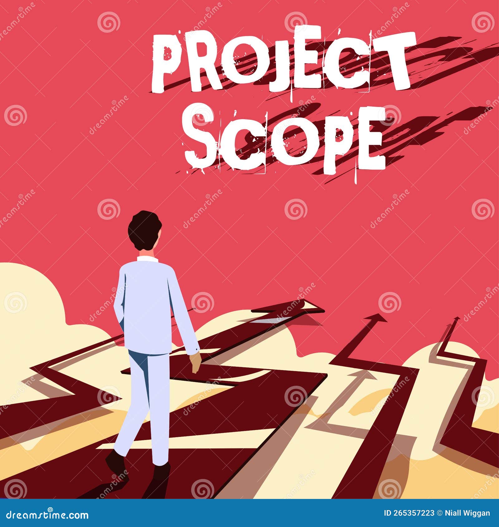 Text Caption Presenting Project Scope. Word for Evaluation of Work ...