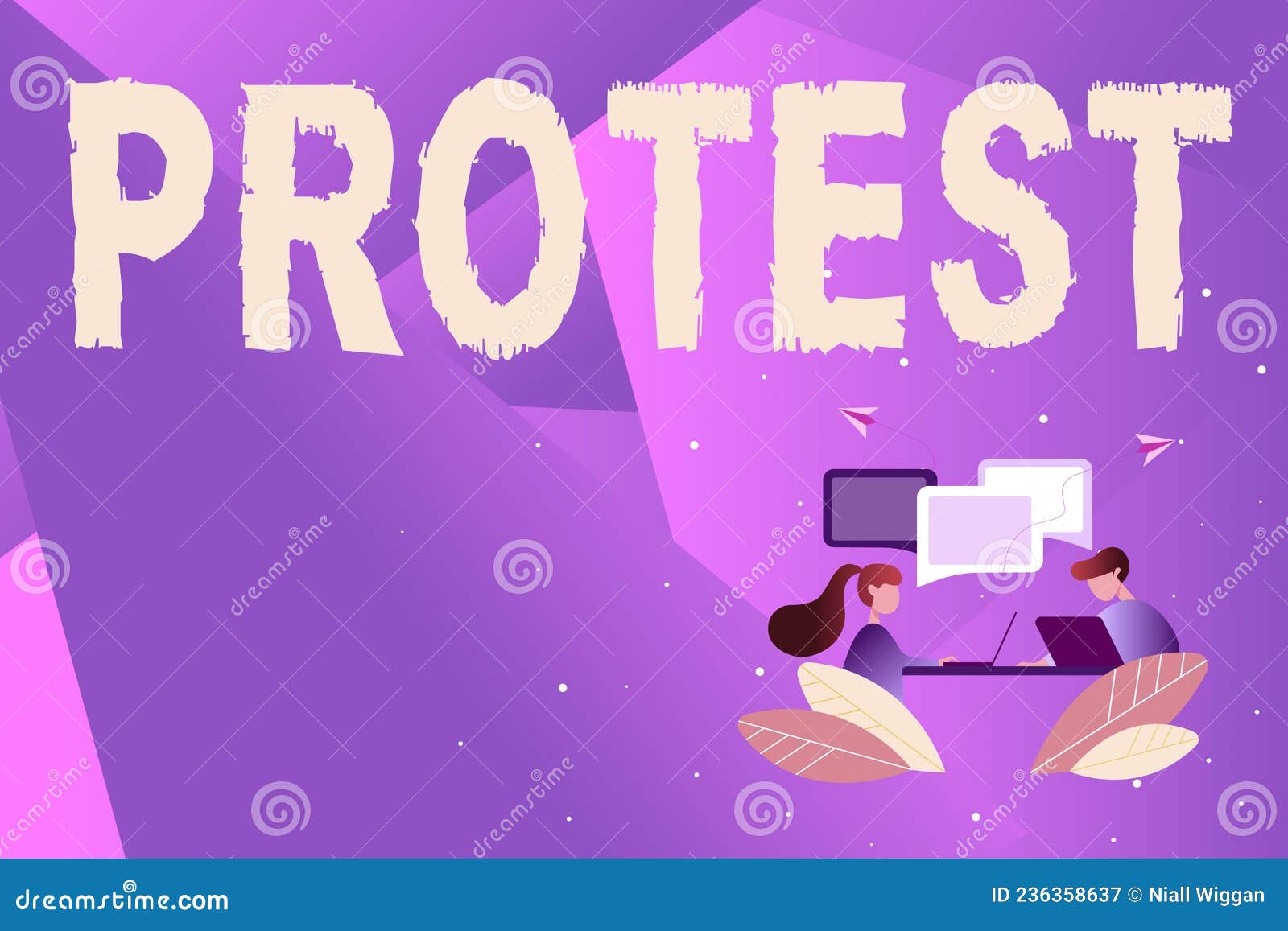 Writing Displaying Text Protest. Business Showcase an Action Expressing ...
