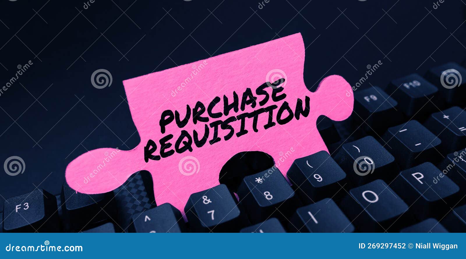 Text Caption Presenting Purchase Requisition. Concept Meaning Document ...