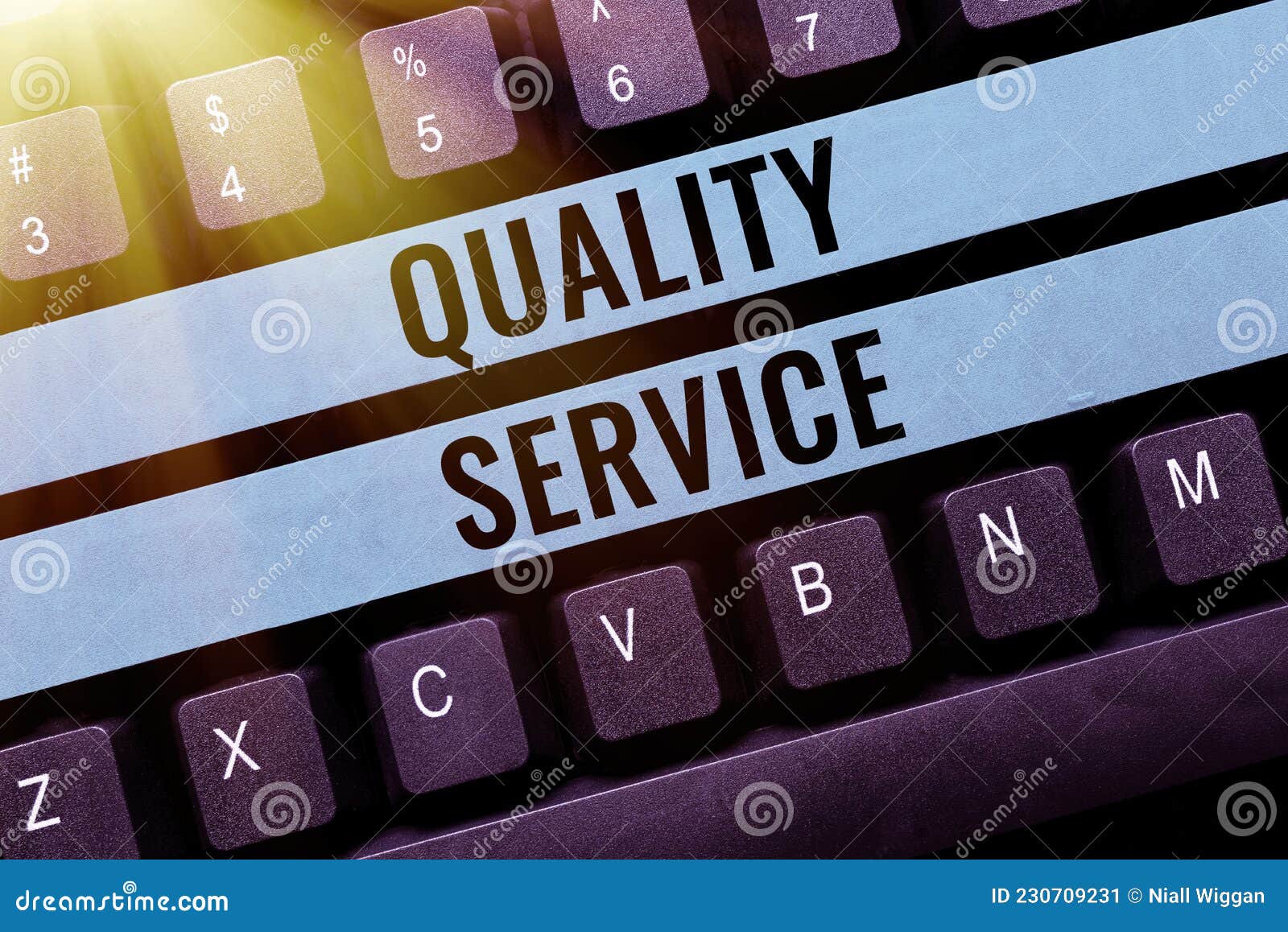 Text Caption Presenting Quality Service. Word for How Well Delivered ...