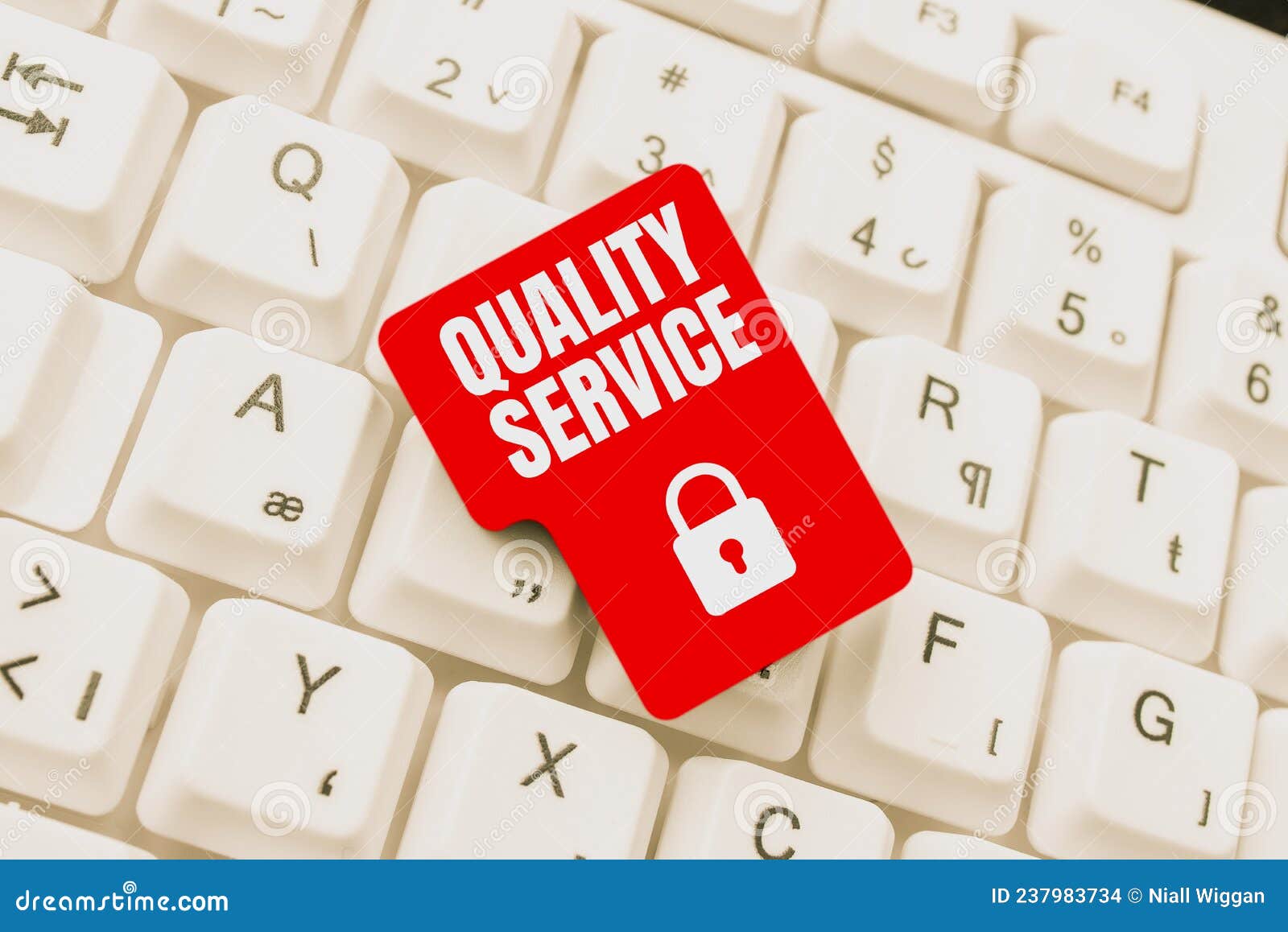 Text Caption Presenting Quality Service. Word Written on Meeting the ...