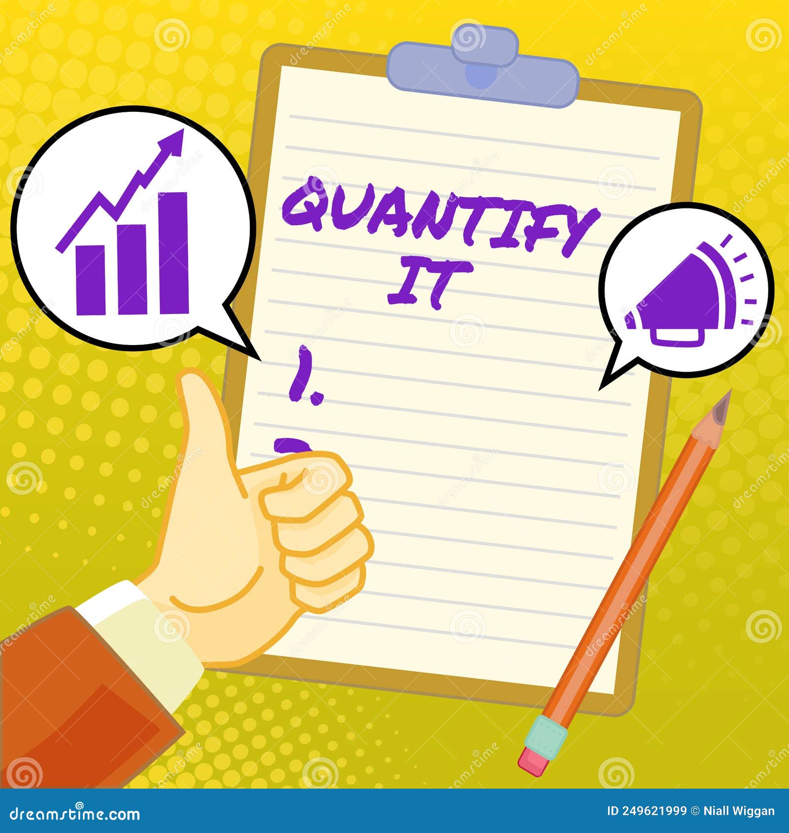 Text Caption Presenting Quantify it. Internet Concept Measure the Size ...