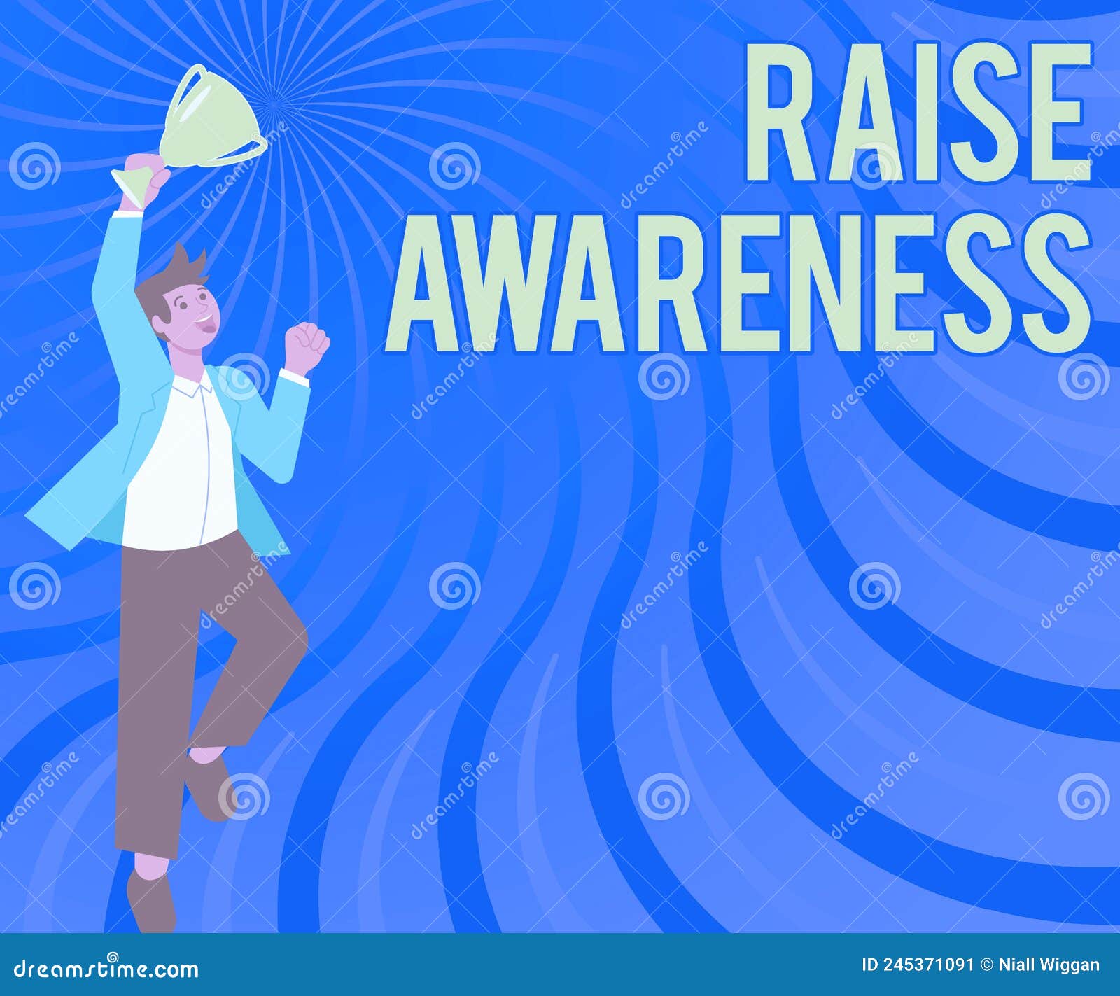 Text Caption Presenting Raise Awareness. Business Concept Creating a ...