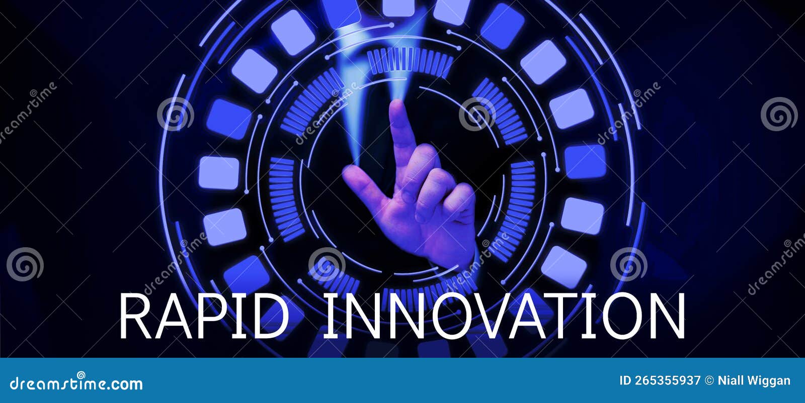 Text Caption Presenting Rapid Innovation. Concept Meaning ...