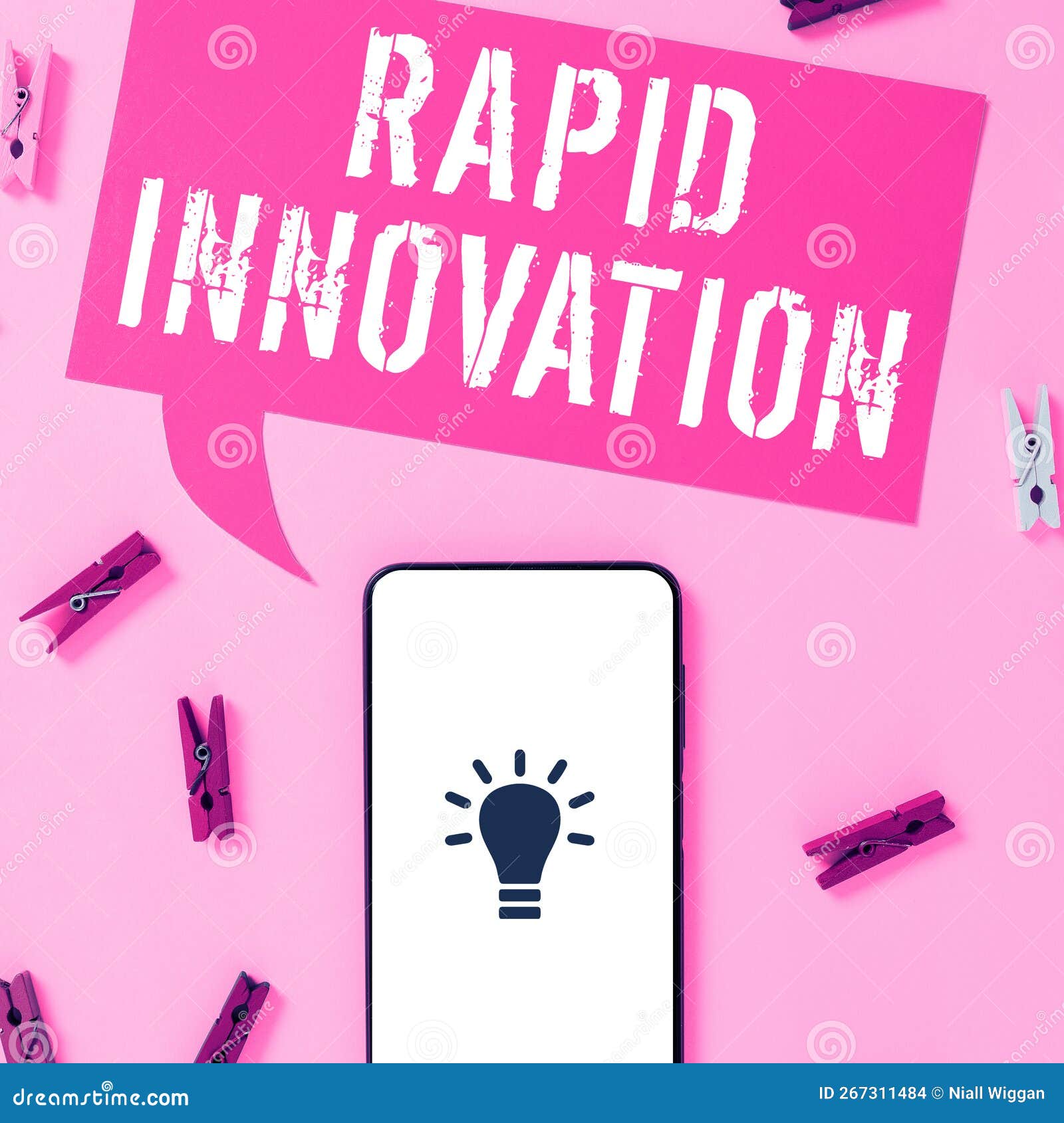 Text Caption Presenting Rapid Innovation. Internet Concept ...