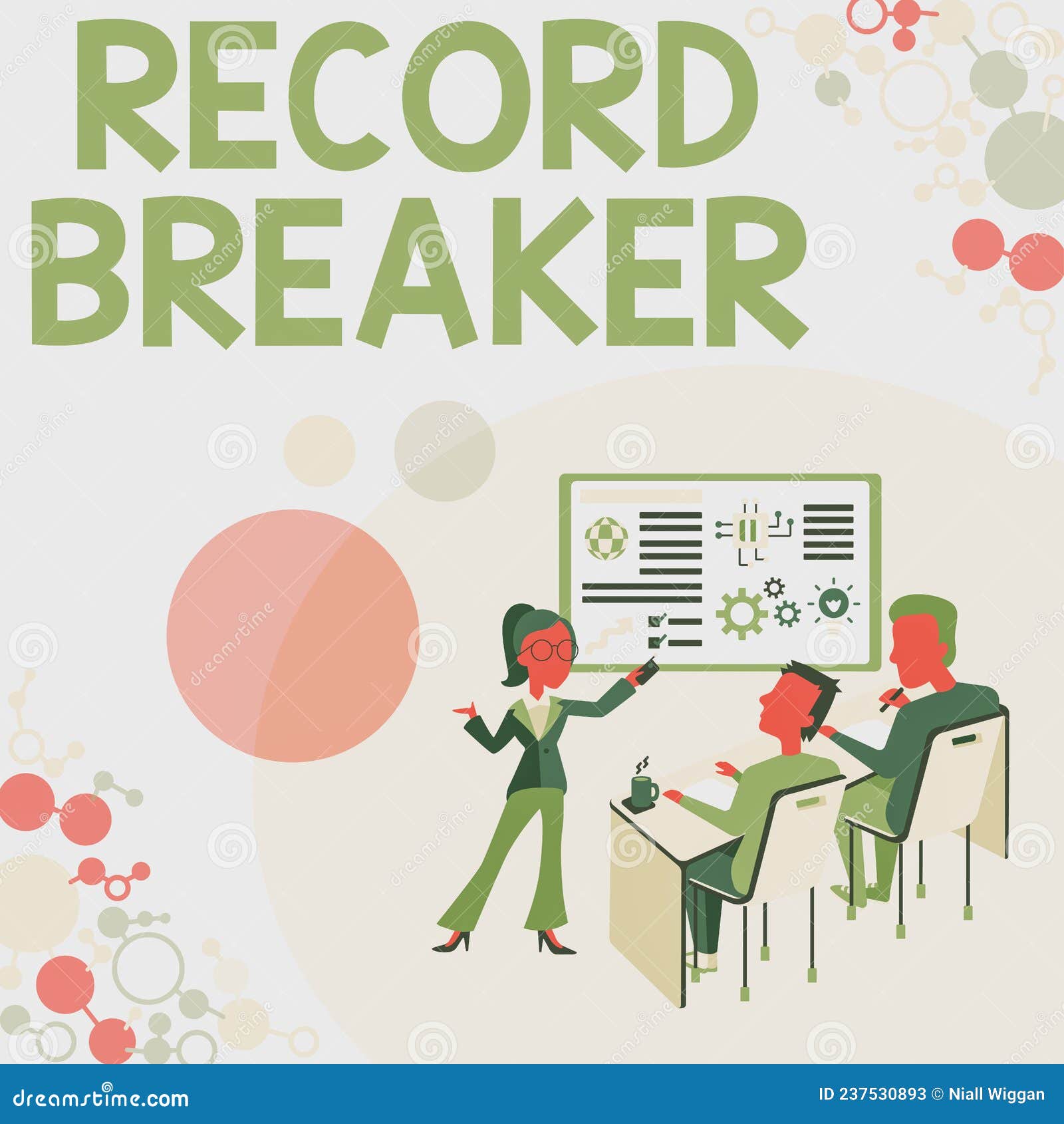 Text Caption Presenting Record Breaker. Concept Meaning Someone or ...