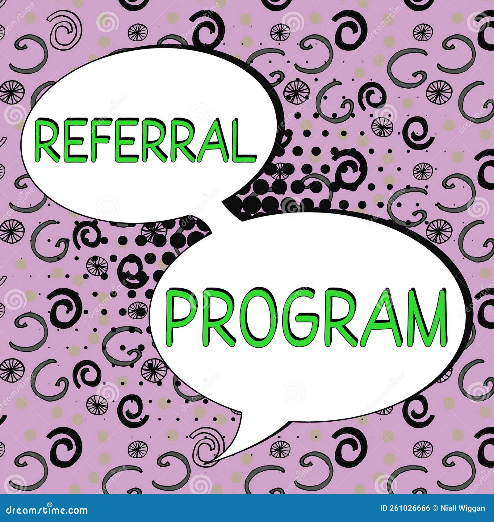 Handwriting Text Referral Program. Business Concept Employees are ...