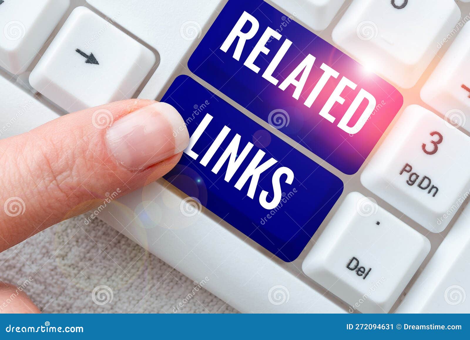 Text Caption Presenting Related Links. Business Idea Website Inside a ...