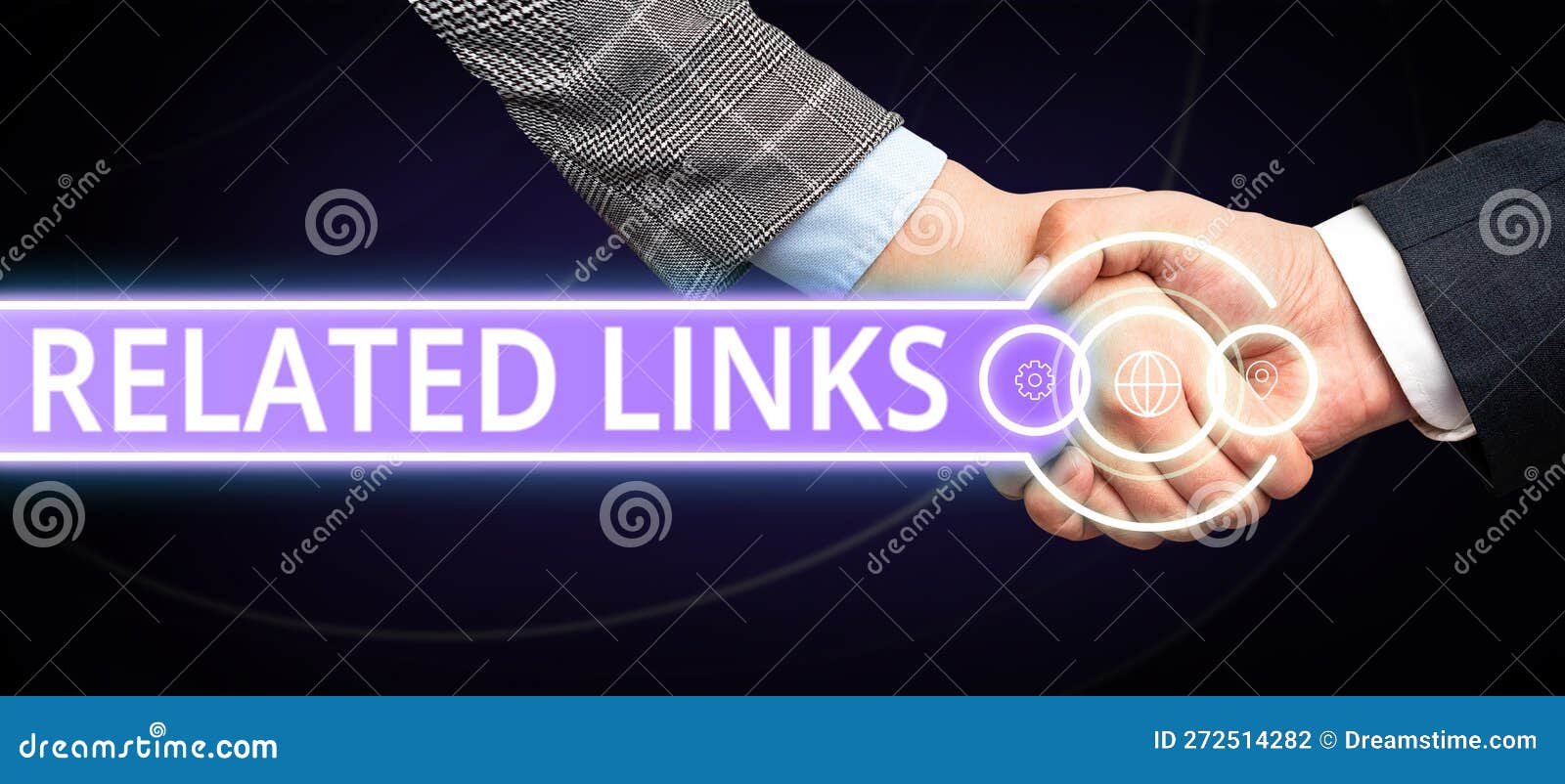 Text Caption Presenting Related Links. Conceptual Photo Website Inside ...