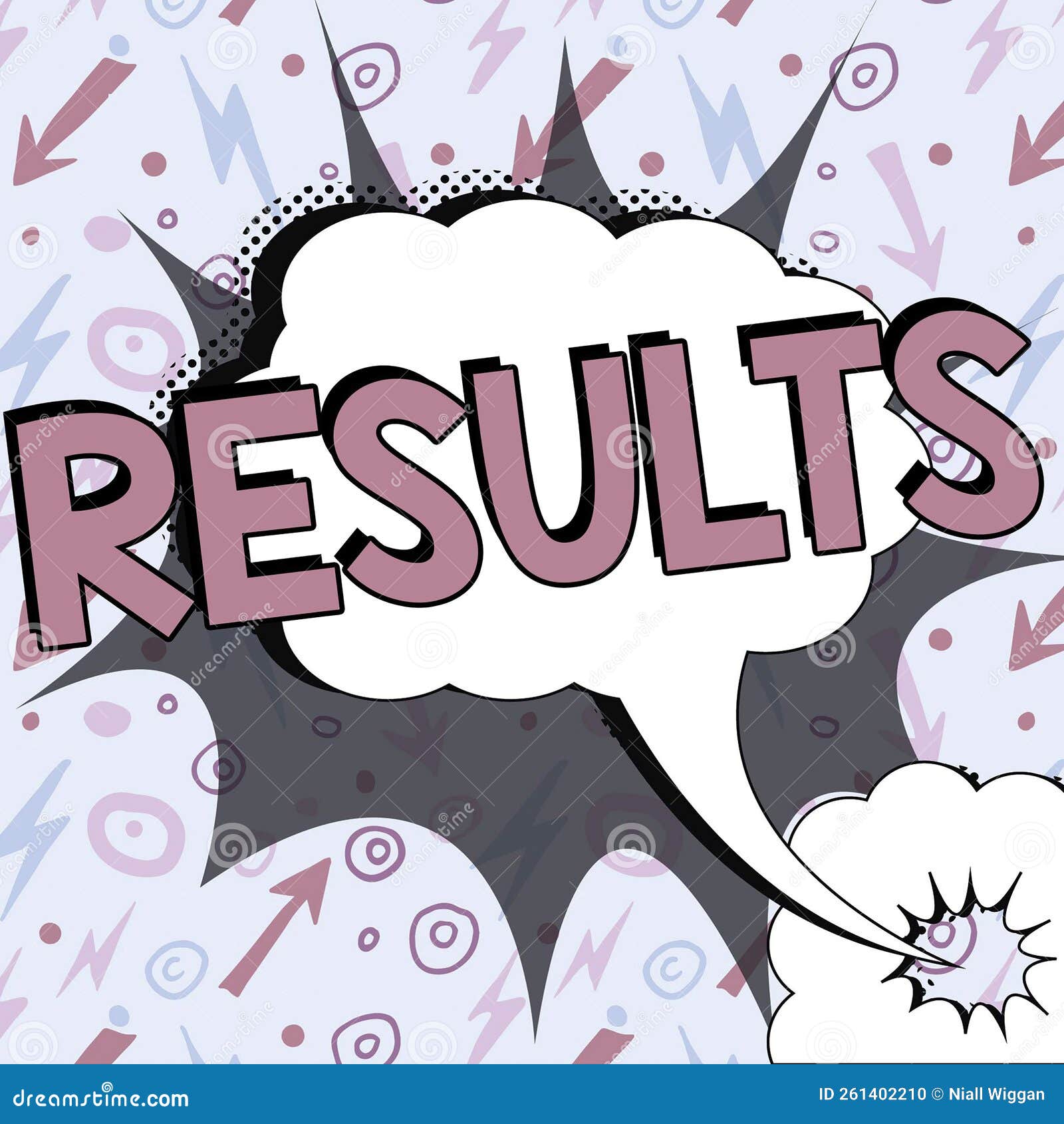 Text Caption Presenting Results. Word for Final Consequence of a ...