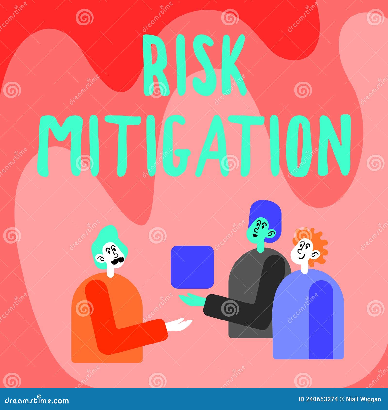 Text Caption Presenting Risk Mitigation. Internet Concept Strategy To ...