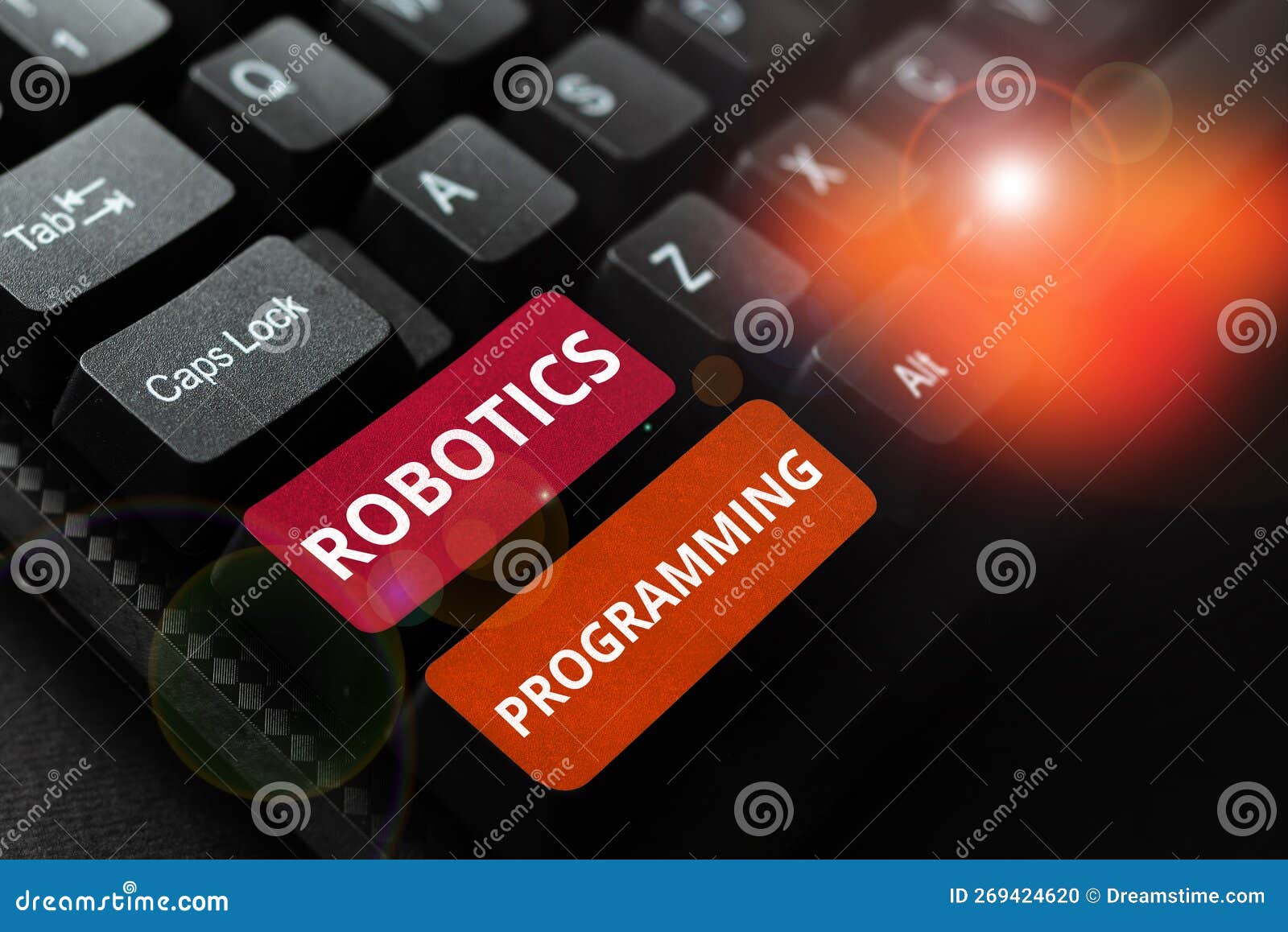 Text Caption Presenting Robotics Programming Business Showcase Software That Used To Perform