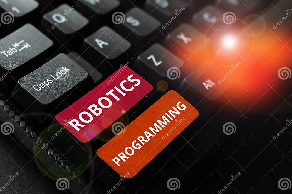 Text Caption Presenting Robotics Programming. Business Showcase ...