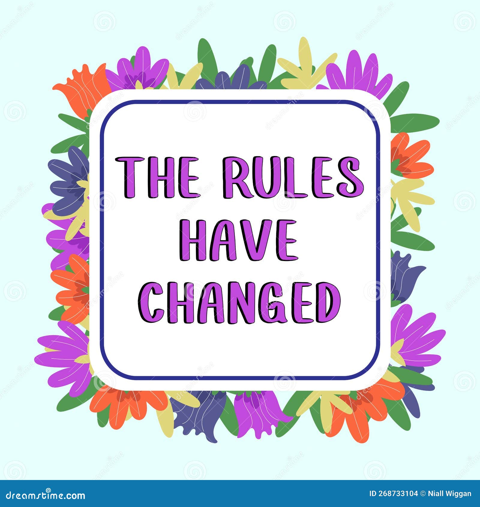 Text Caption Presenting the Rules Have Changed. Business Approach the ...