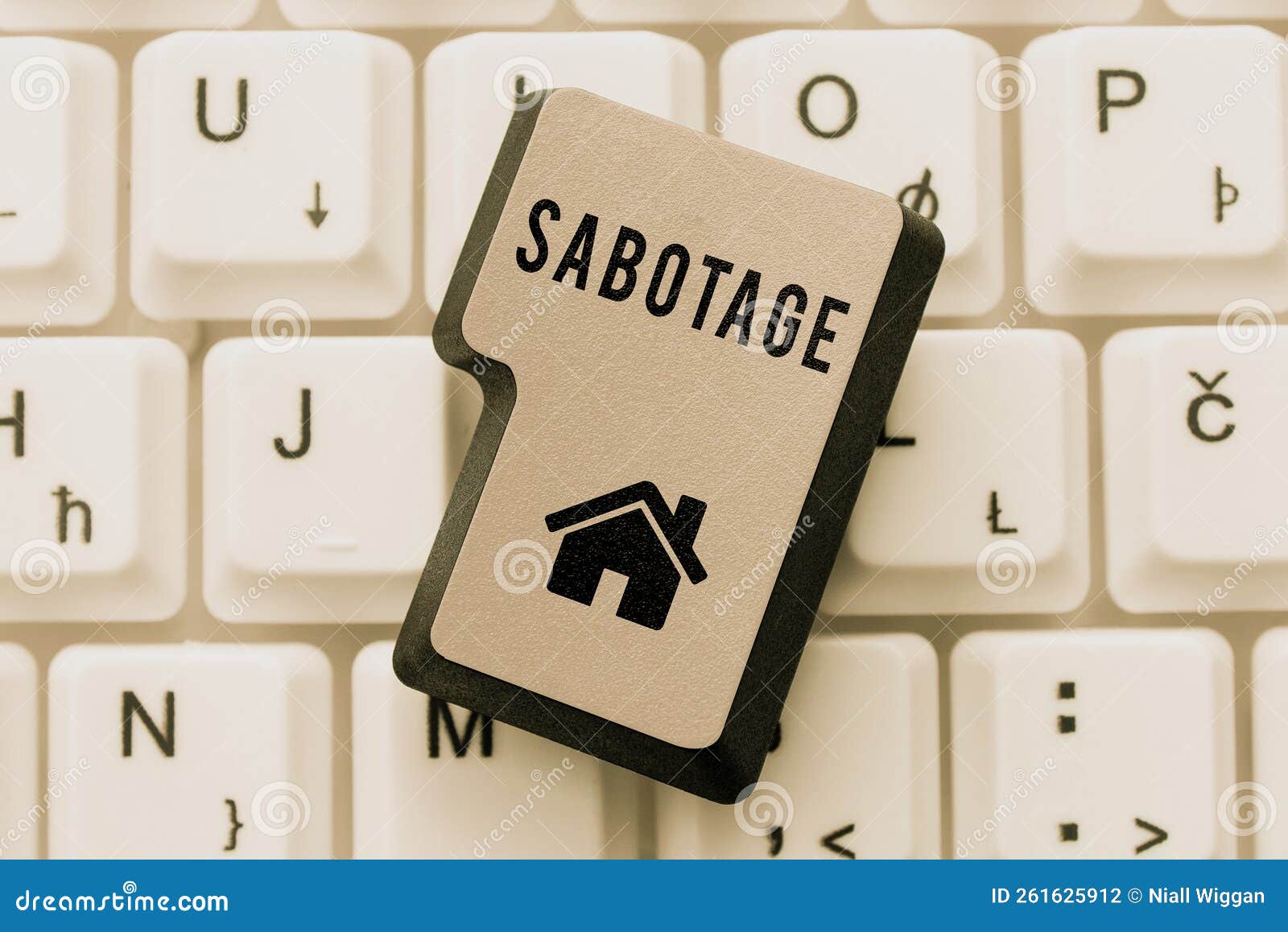 Text Caption Presenting Sabotage. Concept Meaning Destruction of an ...