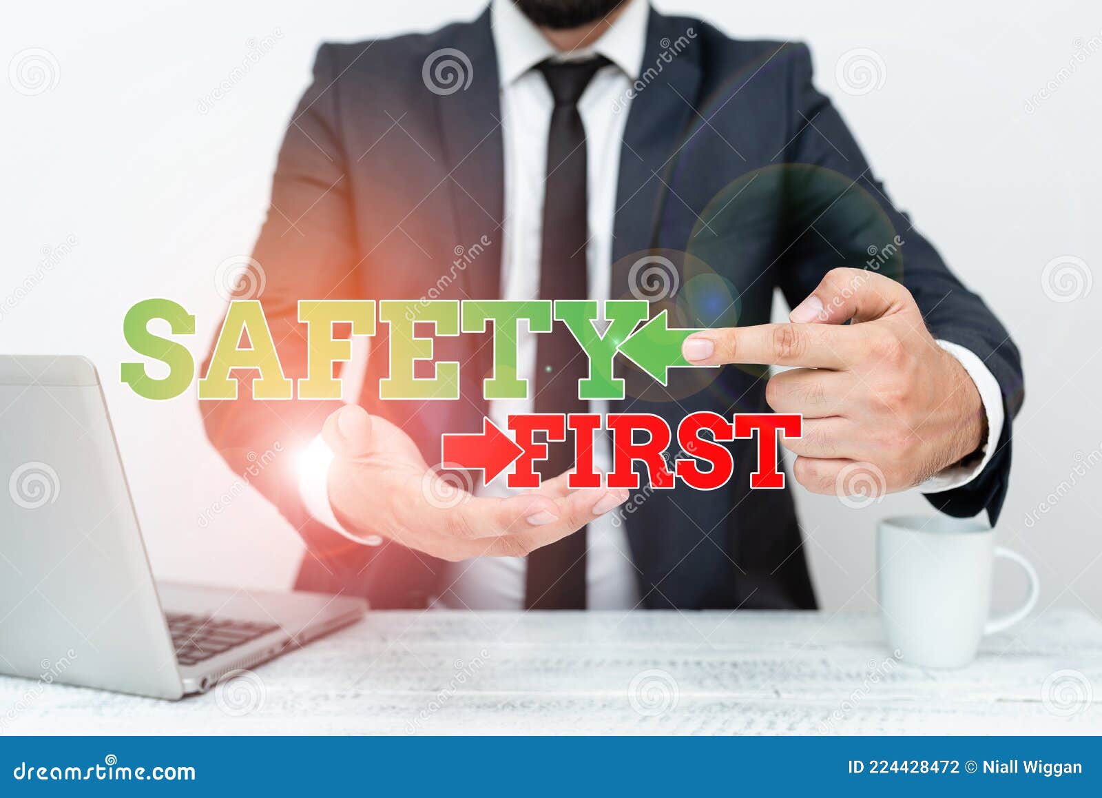 Text Caption Presenting Safety First. Word for Avoid Any Unnecessary ...