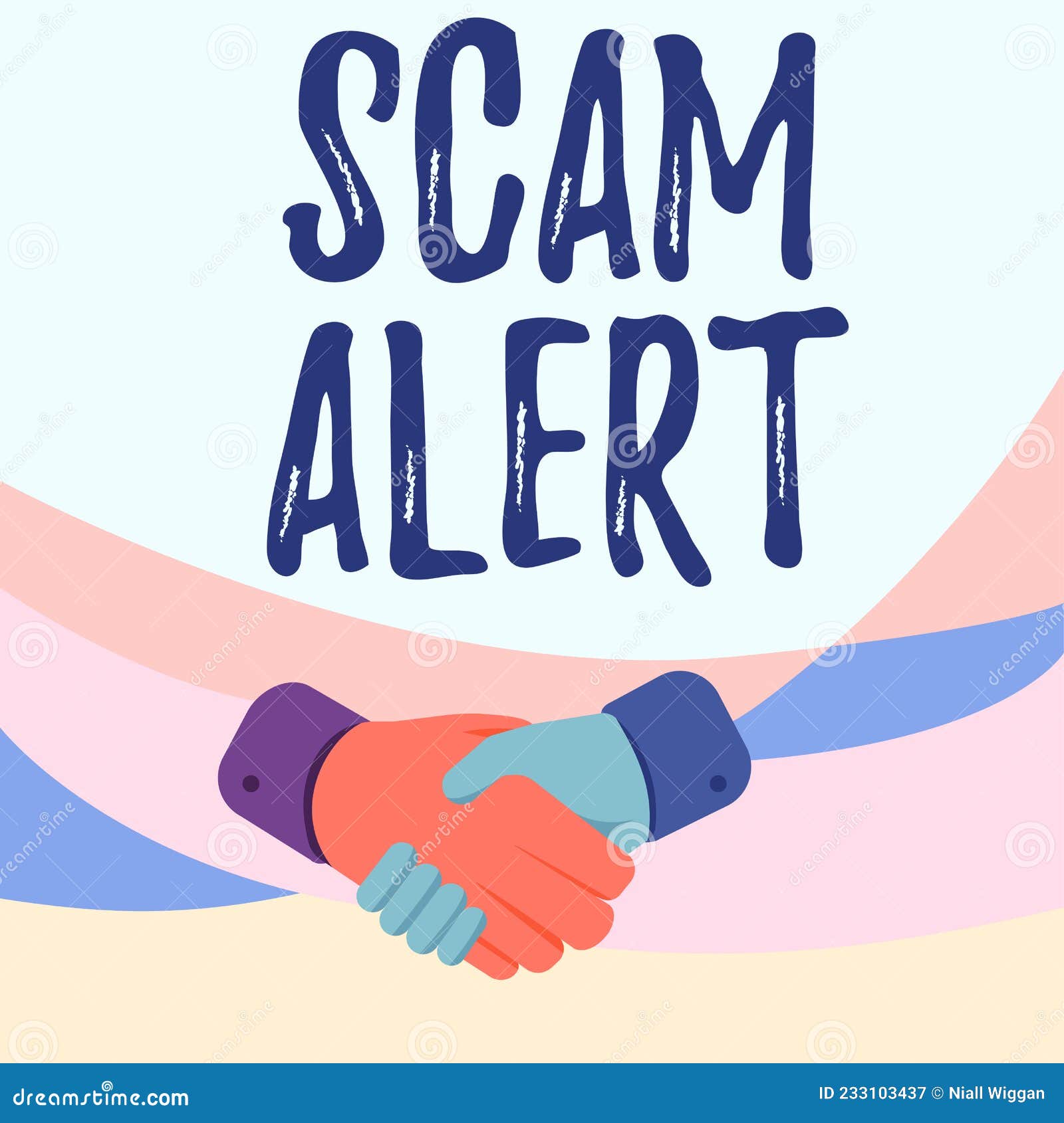 Text Caption Presenting Scam Alert. Word for Unsolicited Email that ...