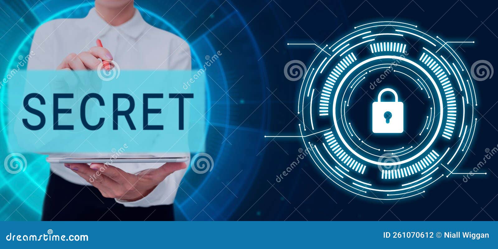 Text Caption Presenting Secret. Word Written on Practice of Hiding ...