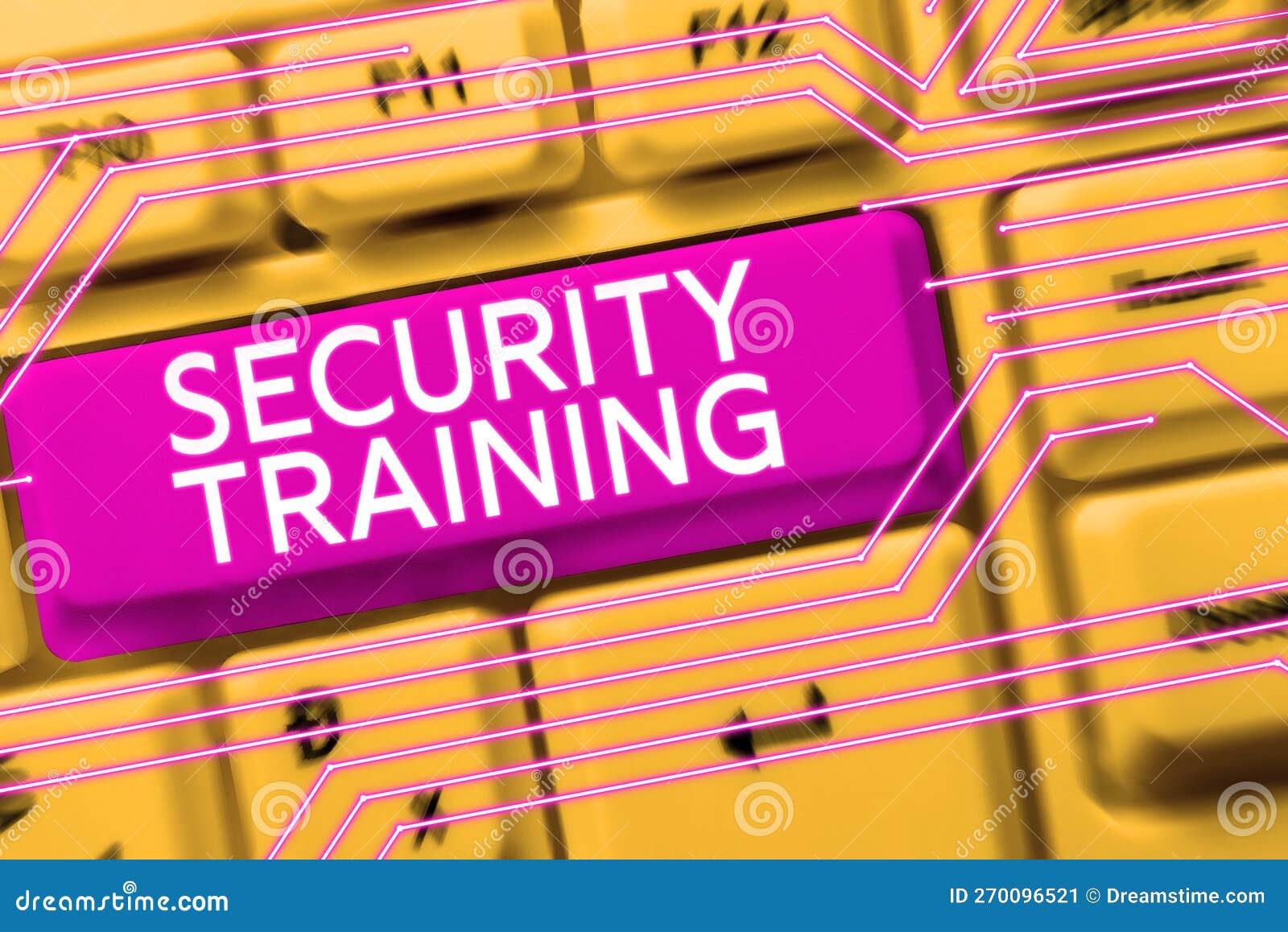Sign Displaying Security Training. Business Idea Providing Security ...