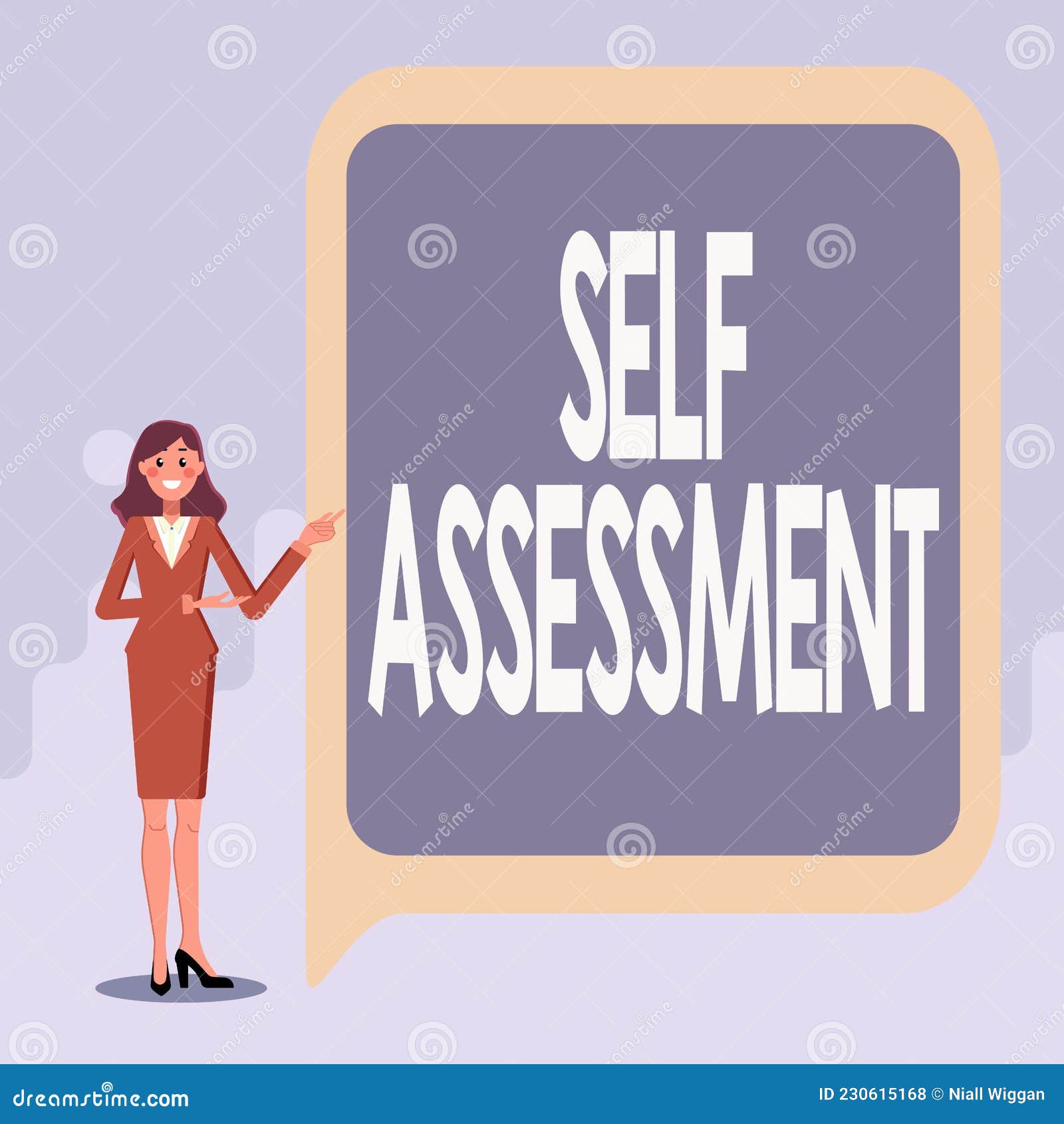 Text Caption Presenting Self Assessment. Word Written on Evaluation of ...