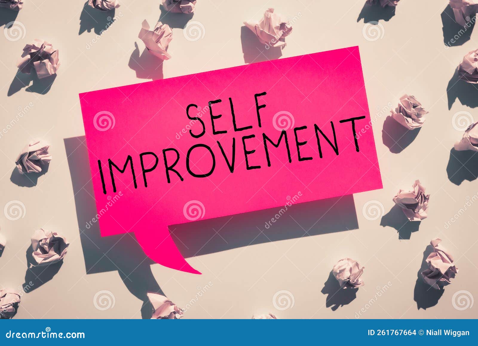 Text Caption Presenting Self Improvement. Word Written on Process of ...