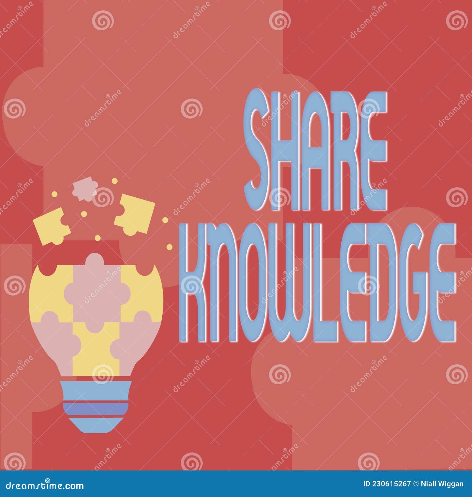 Text Caption Presenting Share Knowledge. Concept Meaning Activity ...