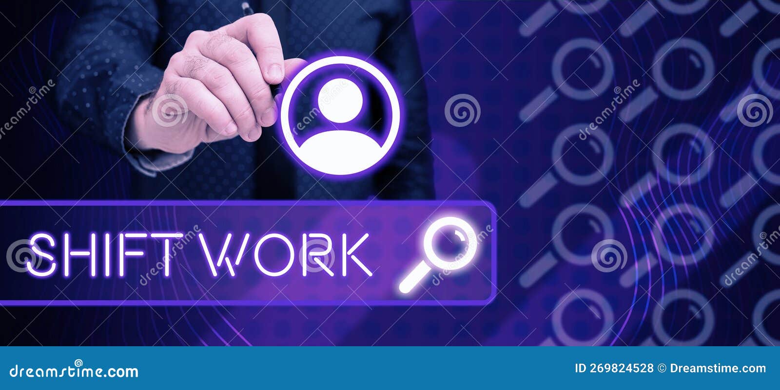 Text Caption Presenting Shift Work. Business Showcase Work Comprising ...